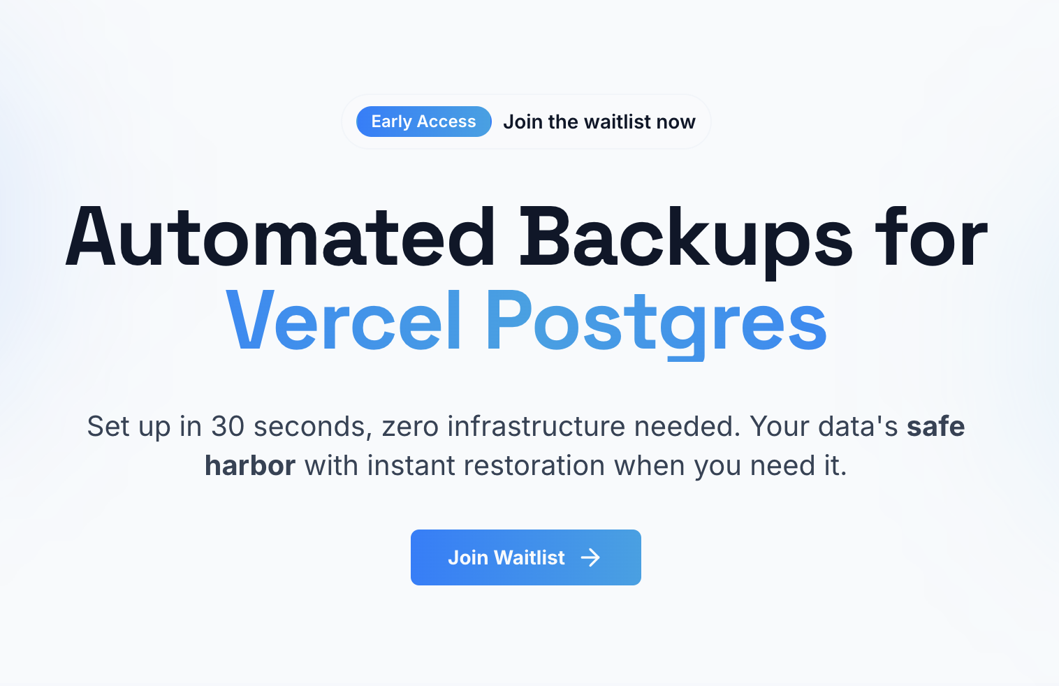 Harborix - Automated Vercel Postgres Backups